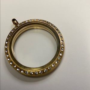 Origami Owl | Jewelry | Origami Owl Living Locket Gold With Crystals ...